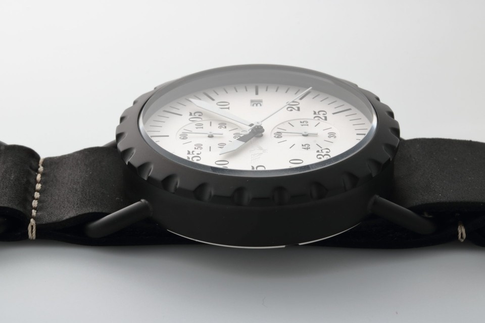 Peregrine Squadron Pilot Chronograph Watch Black PVD | eBay