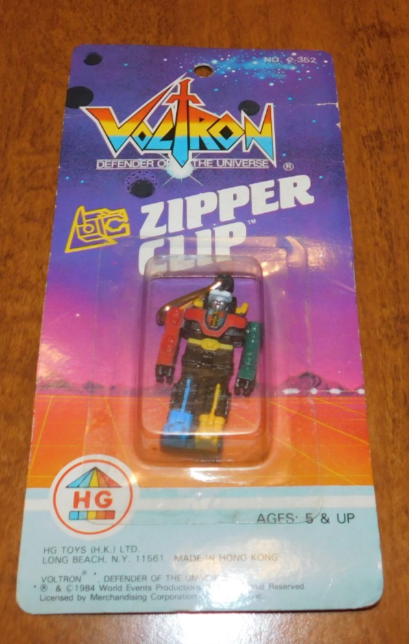 ! VINTAGE VOLTRON DEFENDER OF THE UNIVERSE ZIPPER CLIP HG TOYS LOOK ...