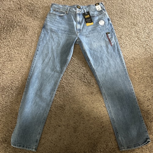 Brand New Relaxed Fit, Straight Leg, Icy Blue, Lee Blue Jeans, Size ...
