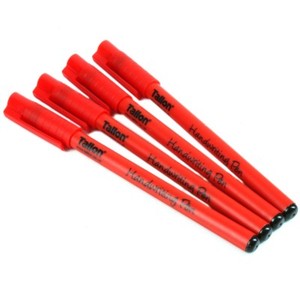 4x BLACK INK HANDWRITING PENS Smooth Flow Home School Office Work Kids ...