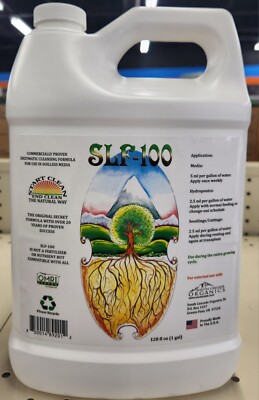SLF-100 Gallon - Hydroponics Organic Flushing Agent Enzymatic Cleansing ...