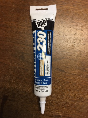 DAP Dynaflex 230 Window, Door Siding & Trim - White Silicone 5.5 oz ...