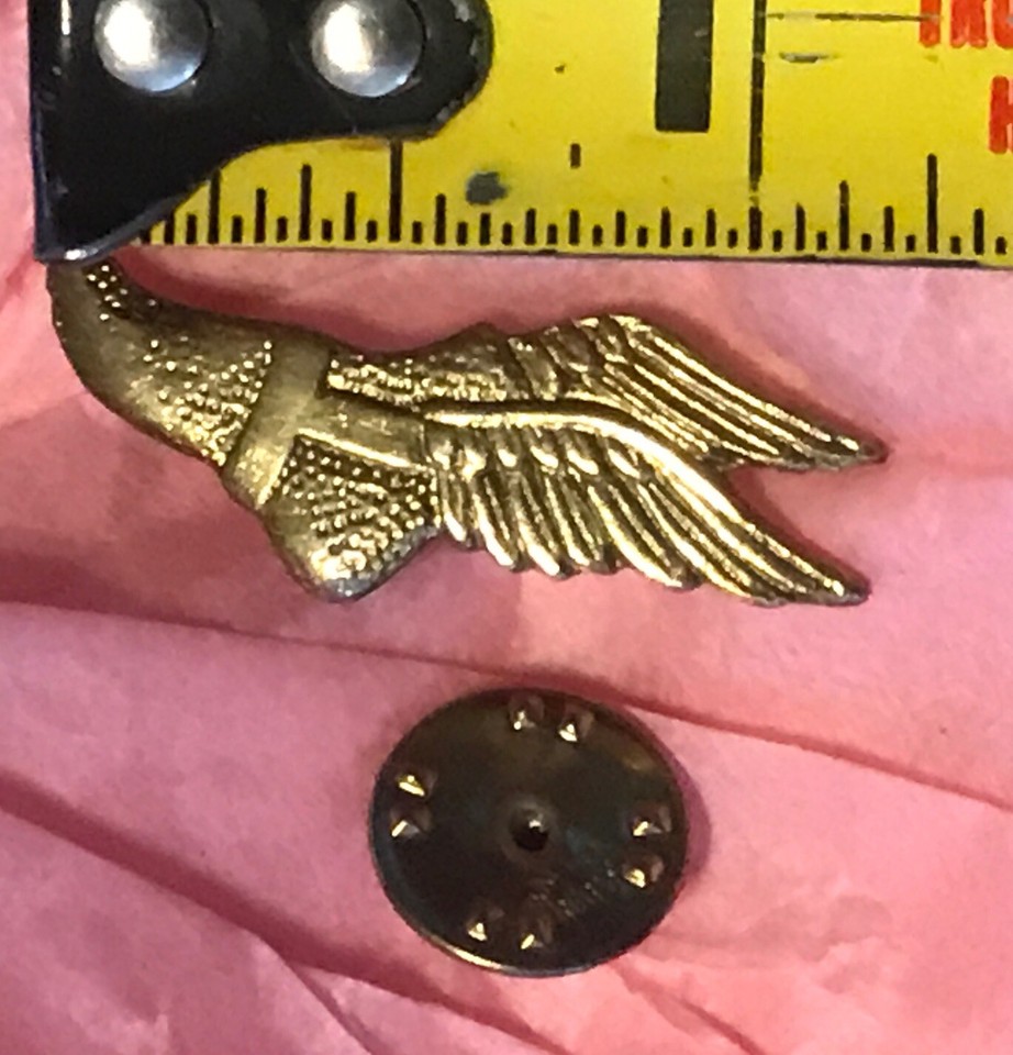 VTG Flying Shoe/Cross Country Pin Gold Tone, Just Over An Inch Long | eBay