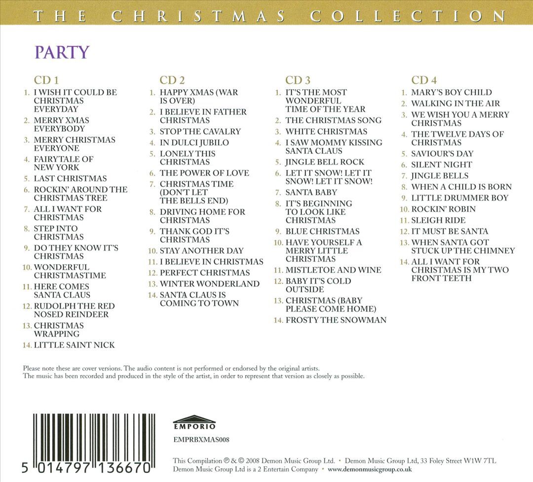VARIOUS ARTISTS PARTY: THE CHRISTMAS COLLECTION NEW CD 5014797136670| eBay
