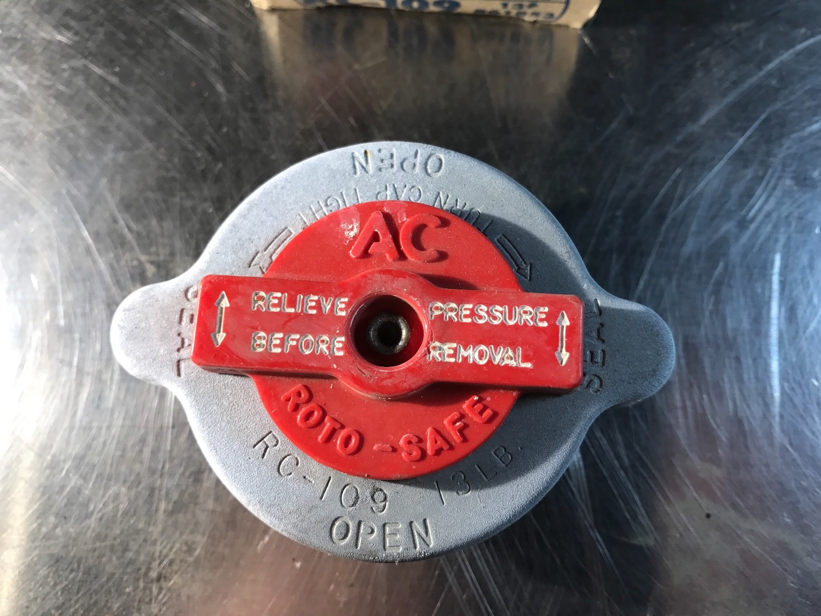 NOS AC RC 109 861853 Radiator Cap De Soto Nash Edsel Studebaker Dodge ...