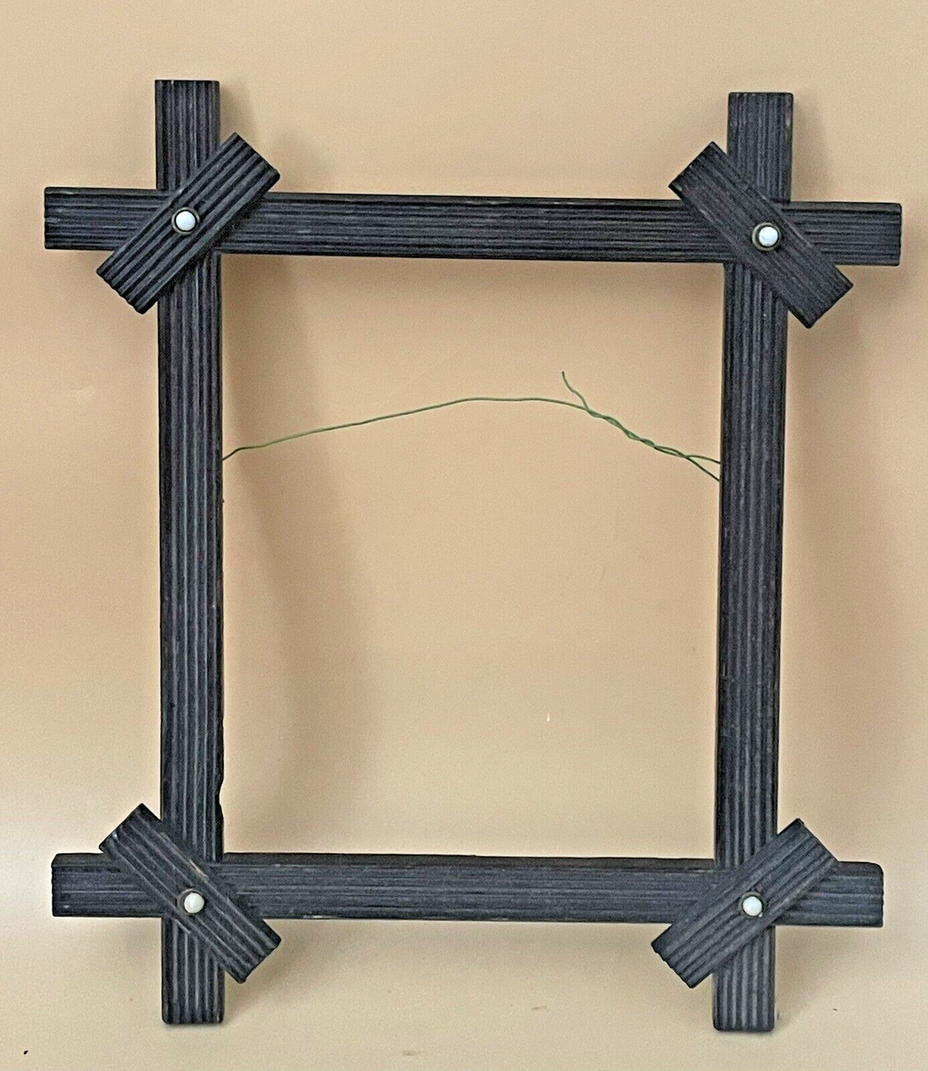 Rustic Adirondack Frame Victorian Era Leaf Corners By