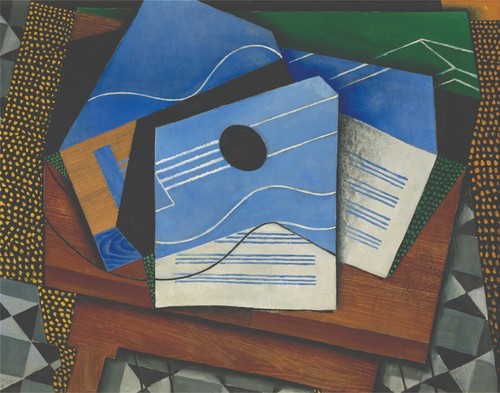 Juan Gris - Guitar on a table Giclee Fine Art Print on Canvas Wall ...