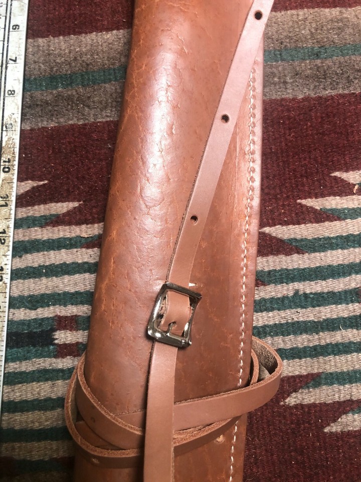 Leather Rifle Scabbard Fits Lever Action Winchester 94 Horseback ATV ...