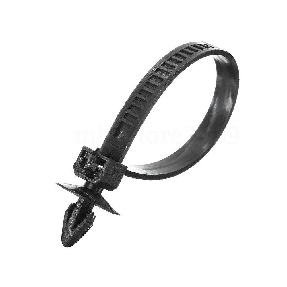 120pcs Push Mount Winged Cable Wire Ties Car Chassis Zip Tie Nylon ...