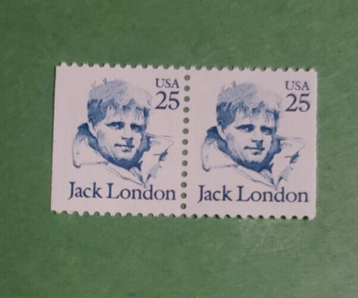 US MNH Postage Stamps Scott #2197 Jack London 25c Booklet Pair (1986 ...