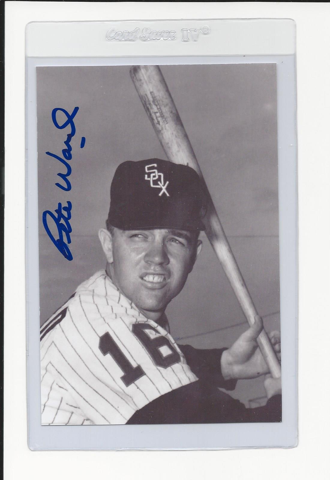 Pete Ward Chicago White Sox Signed Auto 4x6 Photo Autograph | eBay