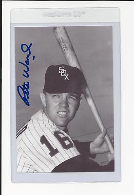 Pete Ward Chicago White Sox Signed Auto 4x6 Photo Autograph | eBay