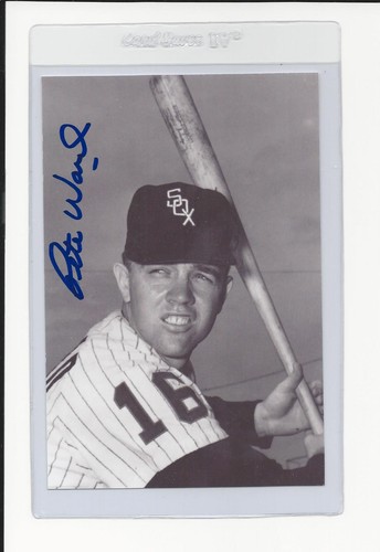 Pete Ward Chicago White Sox Signed Auto 4x6 Photo Autograph | eBay