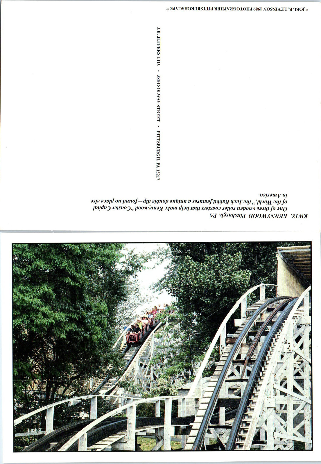 Vintage Circa 1950's-1980'S Postcard Pittsburgh PA ( Kennywood Jack ...