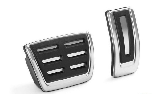 NEW GENUINE SKODA STAINLESS STEEL LEFT HAND DRIVE 1 SET OF PEDAL CAPS ...