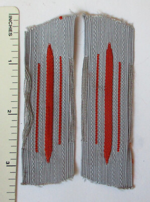 Original Unsewn Pair WW2 GERMAN FELD POLIZEI FIELD POLICE COLLAR TAB ...