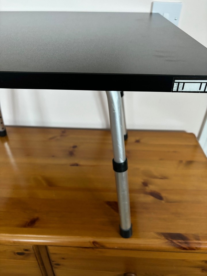 Stand Steady Standing Desk / Table Stand, Black, Silver Adjustable ...