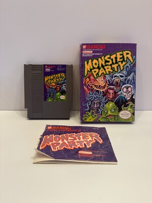 Monster Party (Nintendo NES, 1989) CIB 45557074005 | eBay