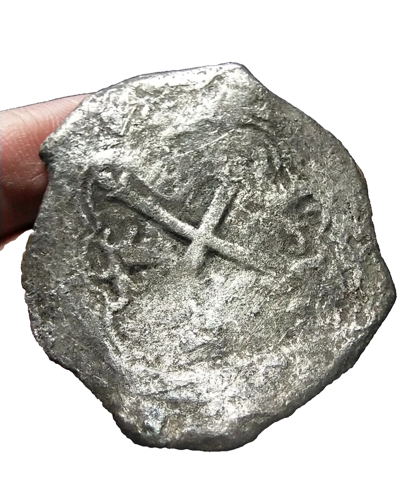 8 Reales Cob Coin, Spice Islands Shipwreck VN Cross & Shield, OMD, ET ...