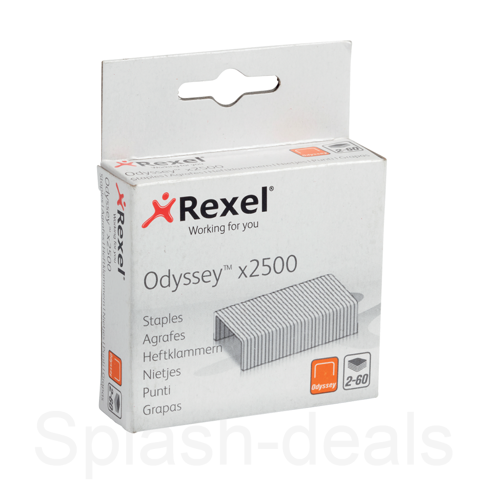 Rexel Odyssey Heavy Duty Staples - 60 Sheet Capacity Very Strong - Box ...