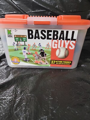 Kaskey Kids Baseball Guys Action Figures + Field Red Vs Blue missing 1 ...