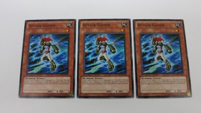 3x ATTACK GAINER MONSTER STBL-EN014 1ST EDITION COMMON YUGIOH NM ...