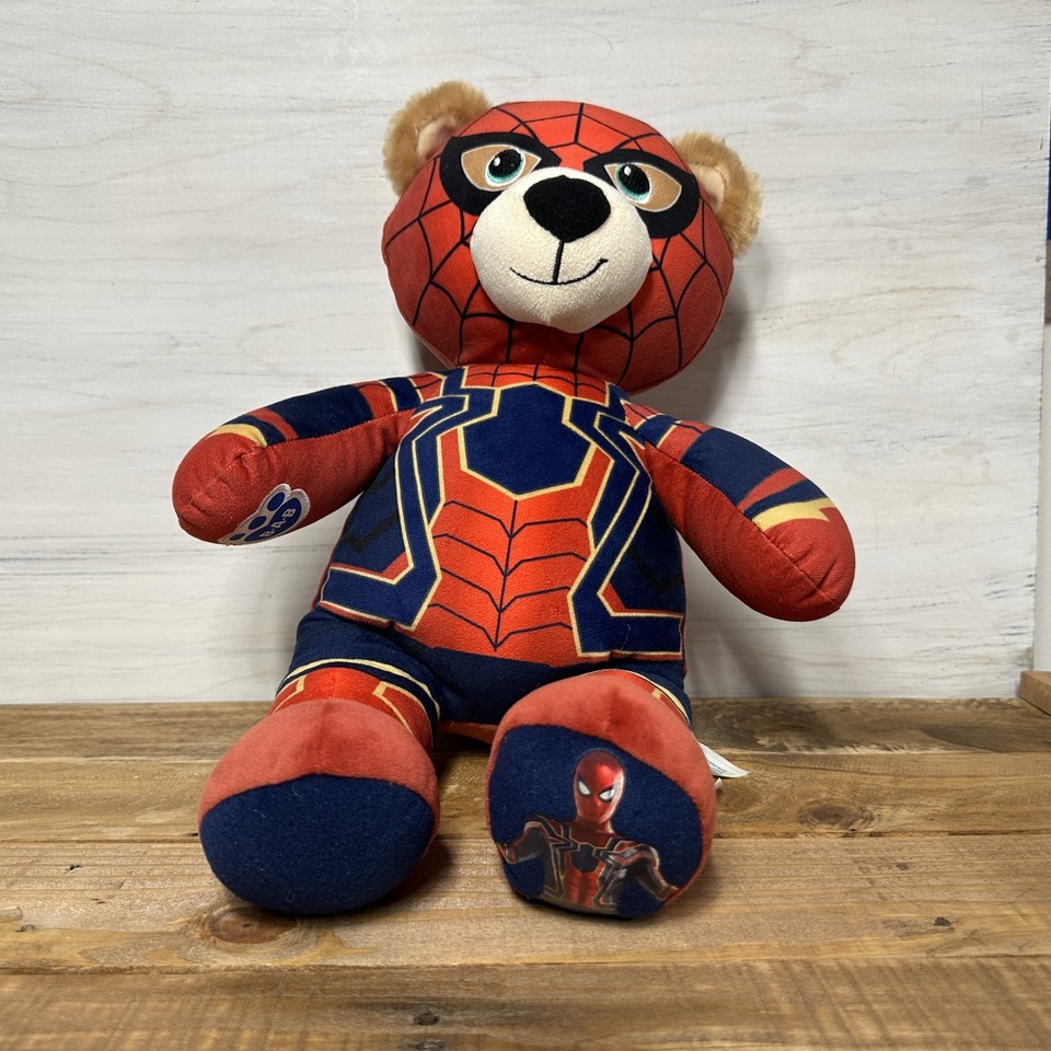 Build A Bear Spiderman Bear, Excellent Used Condition! Super Hero Plush ...