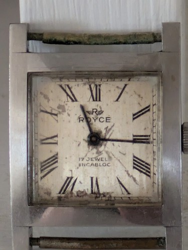 Royce Swiss Made Square 17 Jewels Vintage Watch Face Working See ...