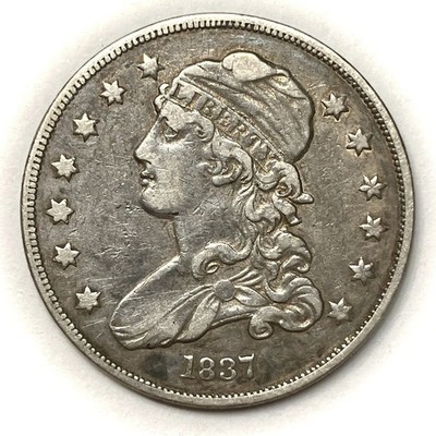 1837 Capped Bust Quarter 25c. XF Key Type Coin | eBay