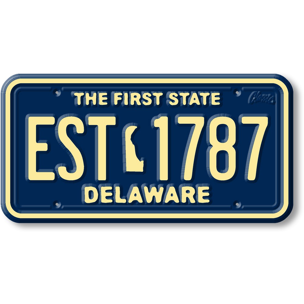 Delaware State License Plate Magnet by Classic Magnets, 1.9" x 3.8" | eBay