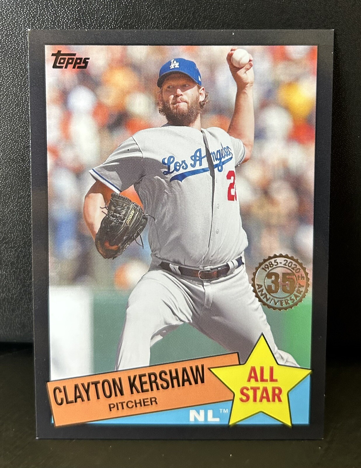 2020 Topps 1985 Topps All-Stars Black /299 Clayton Kershaw #85AS-49 ...