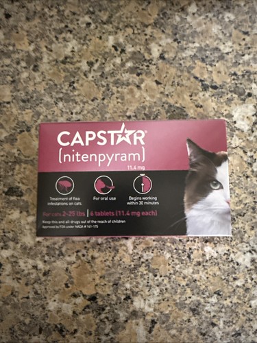 Capstar Nitenpyram 11.4mg 6 Tablets For Cats 2-25 LBS EXPIRES 2026+ | eBay