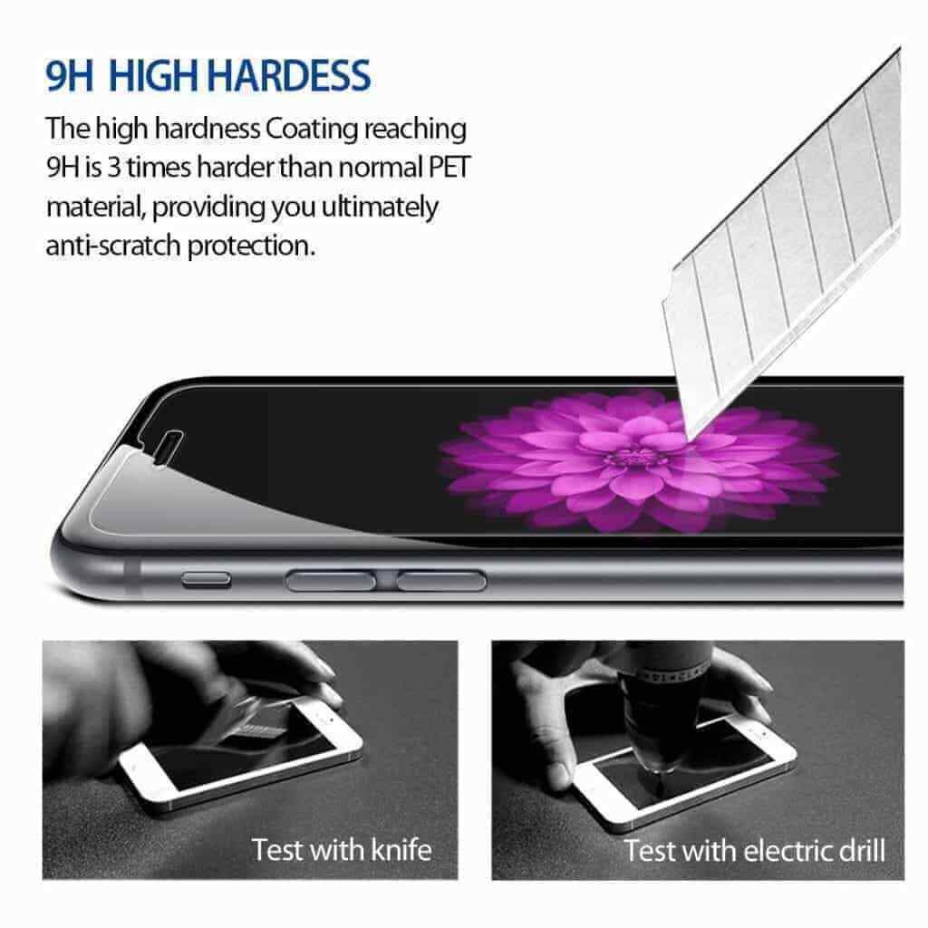 3 Pack Tempered Glass Screen Protector FULL COVERAGE for iPhone 6/6S/7 ...
