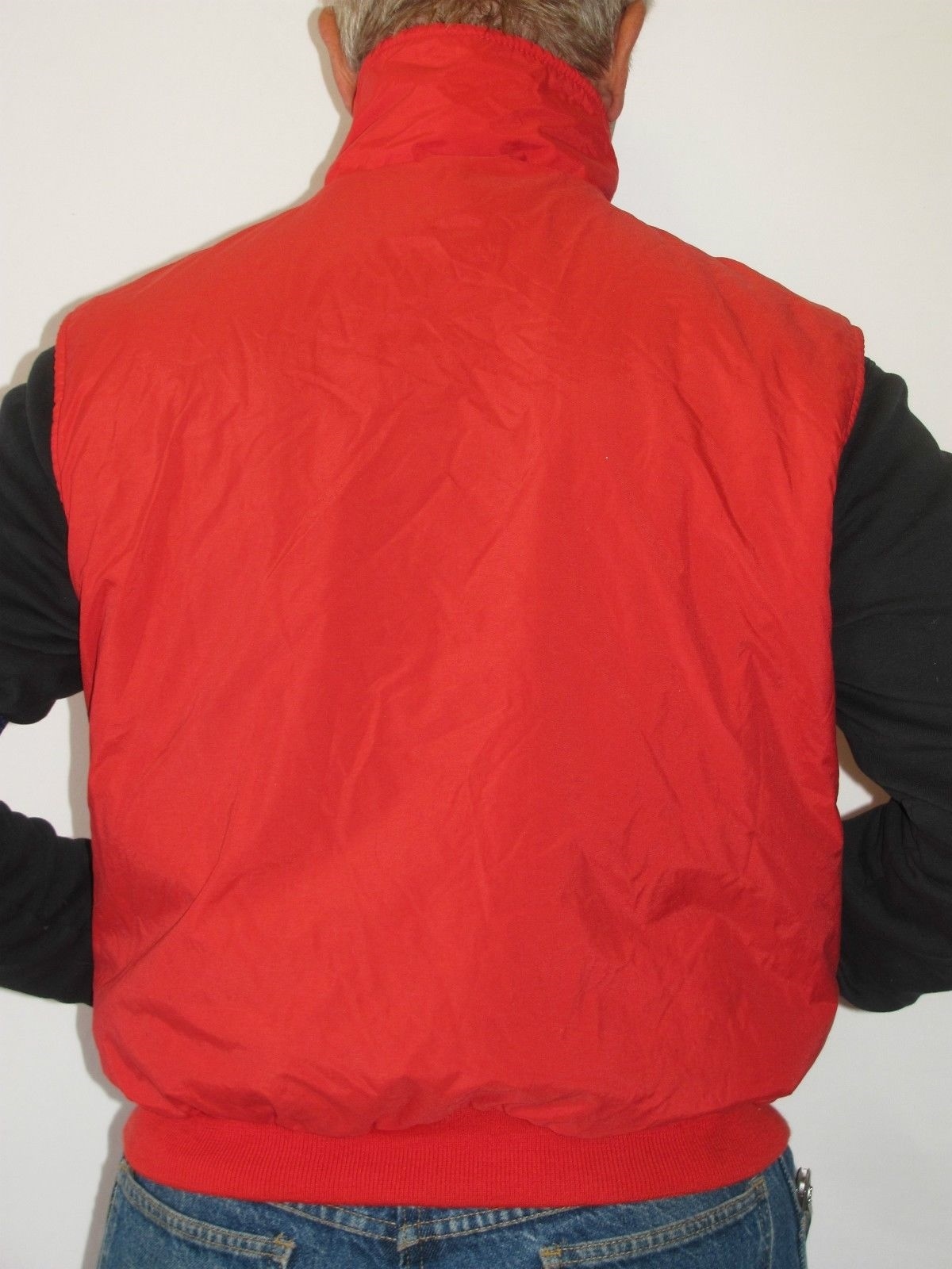 Vintage Woolrich TETON, Red Nylon Shell, Fleece Lined Zippered Front ...