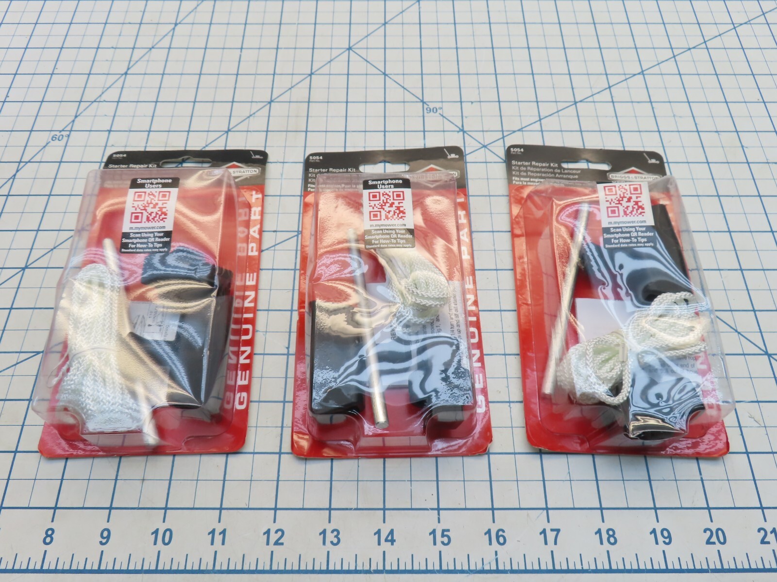 Briggs & Stratton 5054 Starter Rope Repair Kit 3 Pack Factory Sealed | eBay