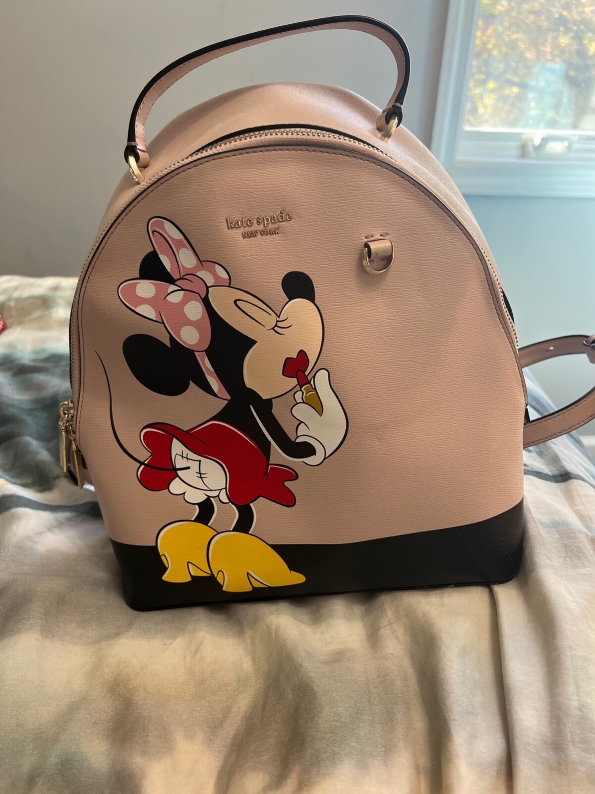 Kate Spade Leather Minnie Mouse Small Backpack- Minni… - Gem