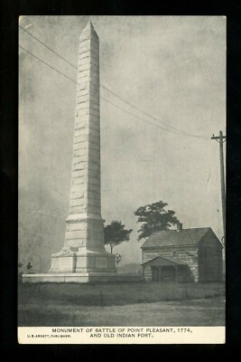 Military postcard Revolutionary War Point Pleasant Monument Vintage | eBay
