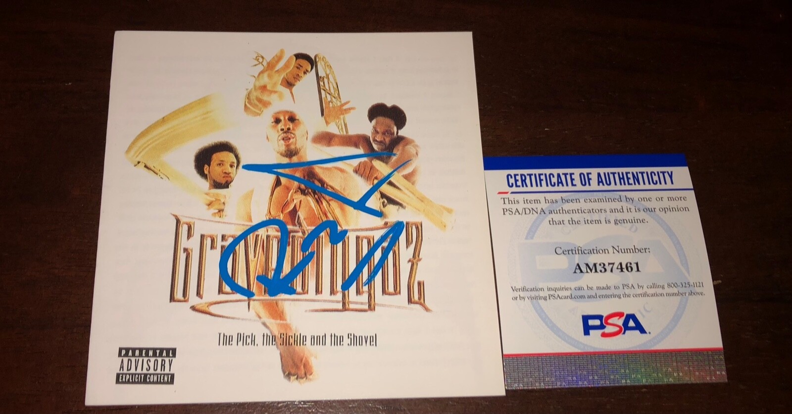 RZA Gravediggaz Pick Sickle and Shovel Signed Autographed CD Cover PSA ...