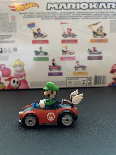 Custom hot wheel Mario Kart Luigi Wild Wing New!!!!. Never played With ...