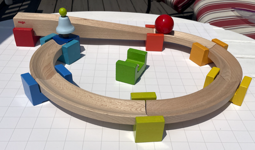 MY FIRST BALL TRACK-HABA BASIC BUILDING SET - missing 2 pieces | eBay