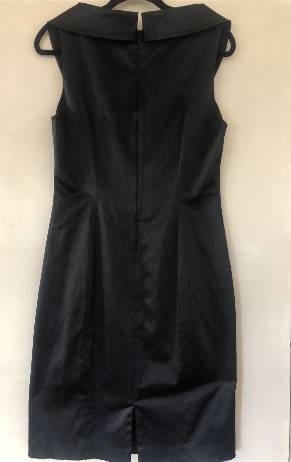 Myer Collection Size 12 Black Satin Look Formal Slvless Sheath Dress ...