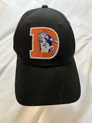 All Black Denver Broncos Snapback Hat Retro Throwback Logo New Era ...