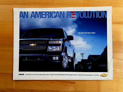 2005 Print Ad Chevrolet Colorado you want cute buy a puppy | eBay