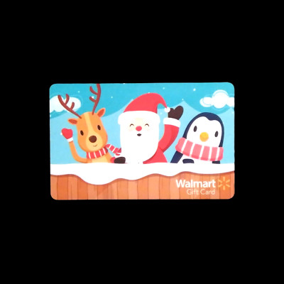 Walmart Happy Christmas Trio NEW COLLECTIBLE GIFT CARD NO VALUE #8745 ...