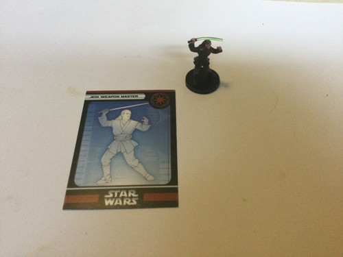 Jedi Weapons master Star Wars Miniature with stat card | eBay