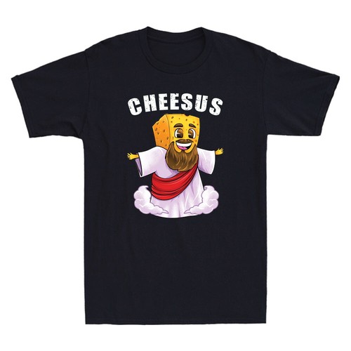 Cheesus Jesus Christ Funny Jesus Cheese Christian God Meme Vintage Men ...