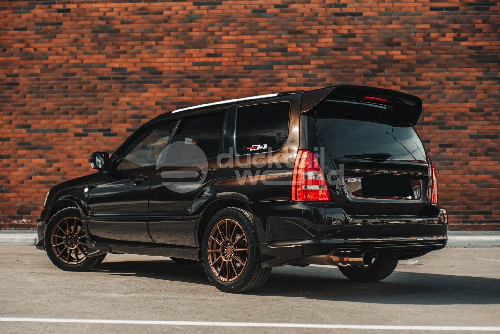 SYMS Spoiler for Subaru Forester SG 2002 - 2007 With Stop Light Rear ...