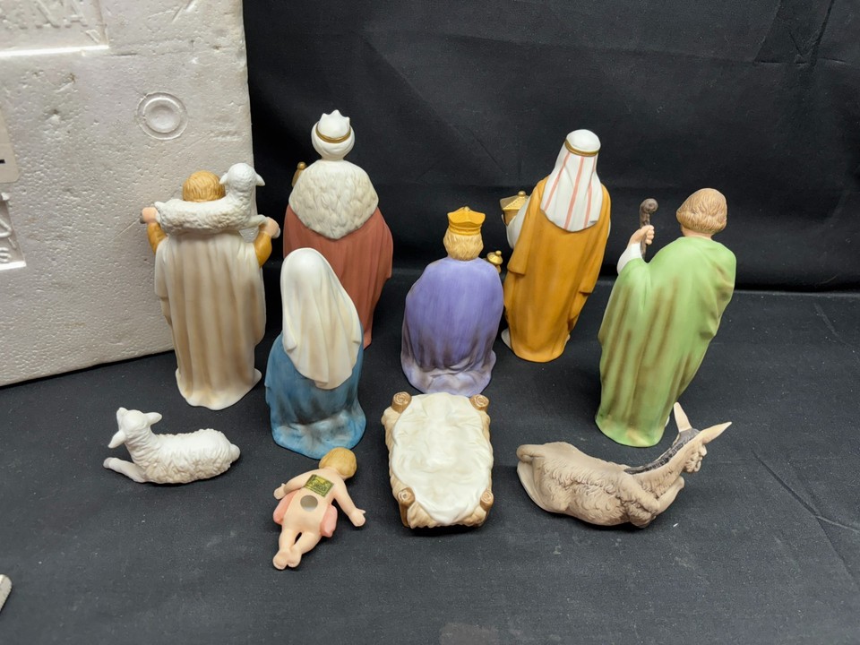 Home Interiors HOMCO Complete (10 pieces) Christmas Nativity Set ...
