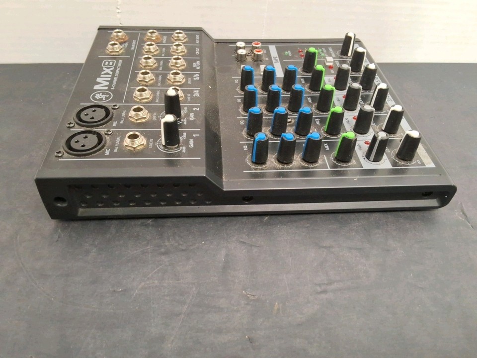 Mackie Mix8 8-Channel Compact Mixer - No Power Supply | eBay