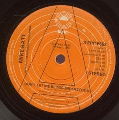 Mike Batt Don't Let Me Be Misunderstood 7" vinyl UK Epic 1977 Promo ...